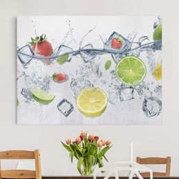 Bilderwelten Leinwandbild - Querformat Frucht Cocktail