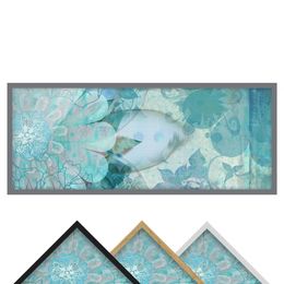 Bilderwelten Bild mit Rahmen - Panorama Winterblumen
