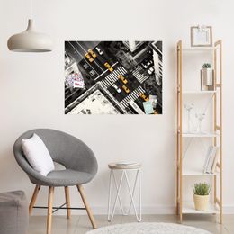 Bilderwelten Glasbild - Querformat New York City Cabs