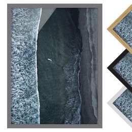 Bilderwelten Bild mit Rahmen - Hochformat Luftbild - Der Herausforderer