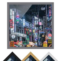 Bilderwelten Bild mit Rahmen Nachtleben von Seoul