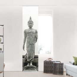 Bilderwelten Schiebegardine Set Buddha Statue