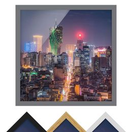 Bilderwelten Bild mit Rahmen Nachtlichter von Macau
