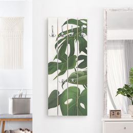 Bilderwelten Wandgarderobe Holzpalette Lieblingspflanzen - Monstera