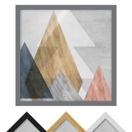 Bilderwelten Bild mit Rahmen Goldener Gipfel