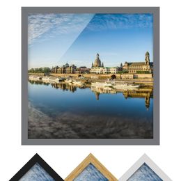 Bilderwelten Bild mit Rahmen Die Wei&szlig;e Flotte von Dresden