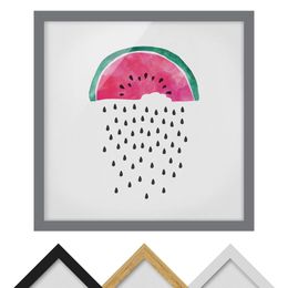 Bilderwelten Bild mit Rahmen Wassermelonen Regen