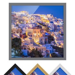 Bilderwelten Bild mit Rahmen Santorini at night