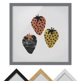 Bilderwelten Bild mit Rahmen Skandinavische Erdbeeren