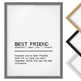 Bilderwelten Bild mit Rahmen Definition Best Friend