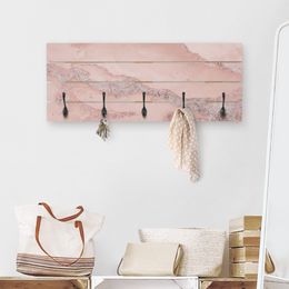Bilderwelten Wandgarderobe Farbexperimente Marmor Rose und Glitzer
