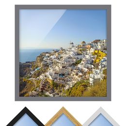 Bilderwelten Bild mit Rahmen Oia auf Santorini
