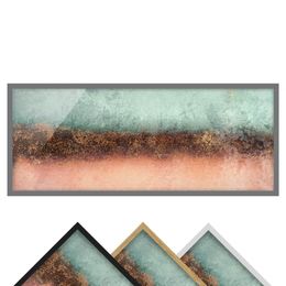 Bilderwelten Bild mit Rahmen Pastell Sommer mit Gold