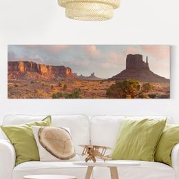Bilderwelten Leinwandbild - Panorama Monument Valley Navajo Tribal Park Arizona