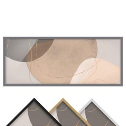 Bilderwelten Bild mit Rahmen Verspielte Impressionen in Beige