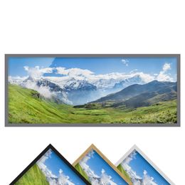 Bilderwelten Bild mit Rahmen Schweizer Alpenpanorama