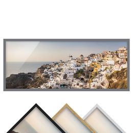 Bilderwelten Bild mit Rahmen Oia Panorama