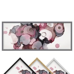 Bilderwelten Bild mit Rahmen Pink-Beige Tropfen mit Ros&eacute;gold