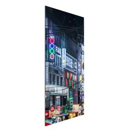 Bilderwelten Alu-Dibond Outdoor Bild Nachtleben von Seoul