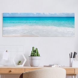 Bilderwelten Leinwandbild Blaue Welle