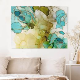 Bilderwelten Leinwandbild Blumenfacetten in Aquarell