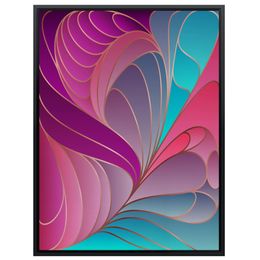 Bilderwelten Leinwandbild Farbenfrohes Art Deco II