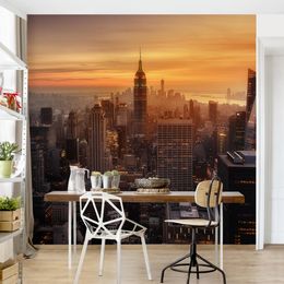 Bilderwelten Fototapete Manhattan Skyline Abendstimmung