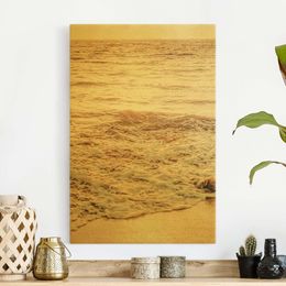 Bilderwelten Leinwandbild Goldener Strand