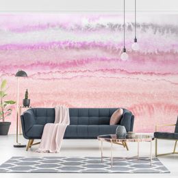 Bilderwelten Mustertapete Spiel der Farben in Pink