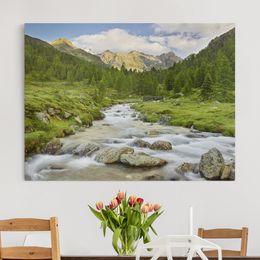 Bilderwelten Leinwandbild - Querformat Debanttal Nationalpark Hohe Tauern