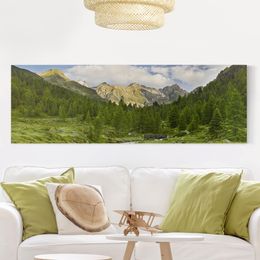 Bilderwelten Leinwandbild - Panorama Debanttal Nationalpark Hohe Tauern