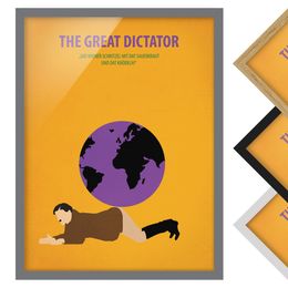 Bilderwelten Bild mit Rahmen - Hochformat Filmposter The great dictator