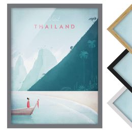 Bilderwelten Bild mit Rahmen - Hochformat Reiseposter - Thailand