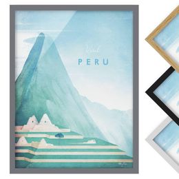 Bilderwelten Bild mit Rahmen - Hochformat Reiseposter - Peru