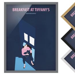 Bilderwelten Bild mit Rahmen - Hochformat Filmposter Breakfast at Tiffany ́s