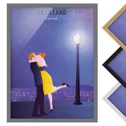 Bilderwelten Bild mit Rahmen - Hochformat Filmposter La La Land II