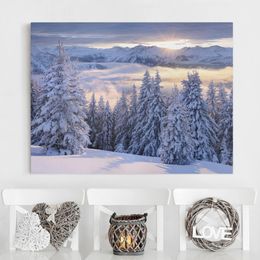 Bilderwelten Leinwandbild - Querformat Blick in die Hohen Tauern vom Kreuzkogel &Ouml;sterreich
