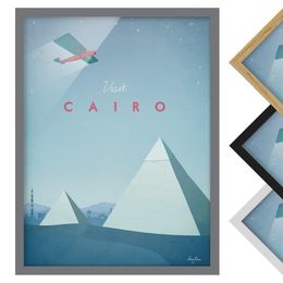 Bilderwelten Bild mit Rahmen - Hochformat Reiseposter - Cairo