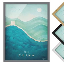 Bilderwelten Bild mit Rahmen - Hochformat Reiseposter - China