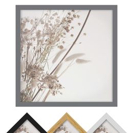 Bilderwelten Bild mit Rahmen Bouquet aus Ziergras und Bl&uuml;ten