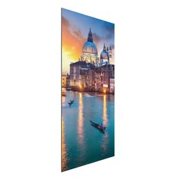 Bilderwelten Alu-Dibond Outdoor Bild Sunset in Venice