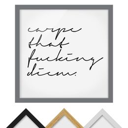Bilderwelten Bild mit Rahmen Carpe Diem Kalligrafie