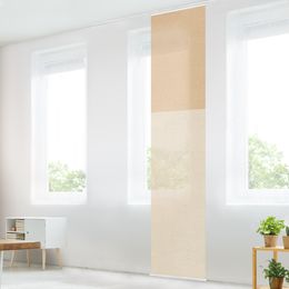 Bilderwelten Schiebegardine Oranges Rechteck auf Beige