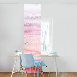 Bilderwelten Schiebegardine Spiel der Farben in Pink