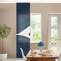 Bilderwelten Schiebegardine Minimalistische Malerei in Blau