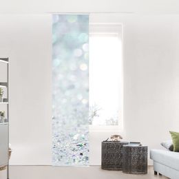 Bilderwelten Schiebegardine Prinzessinnen Glitzerlandschaft in Mint