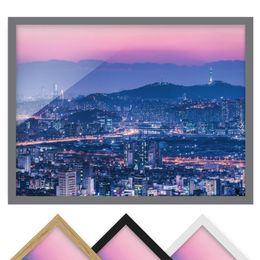 Bilderwelten Bild mit Rahmen Skyline von Seoul