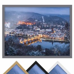 Bilderwelten Bild mit Rahmen Winterliches Heidelberg