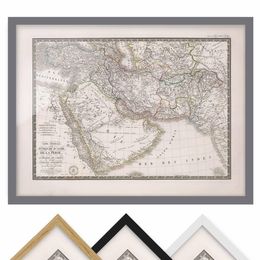 Bilderwelten Bild mit Rahmen Vintage Karte im Orient