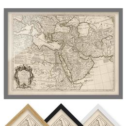 Bilderwelten Bild mit Rahmen Vintage Karte Orient